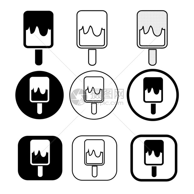 简单的IceCream图标集高清图片下载-正版图片305552007-摄图网