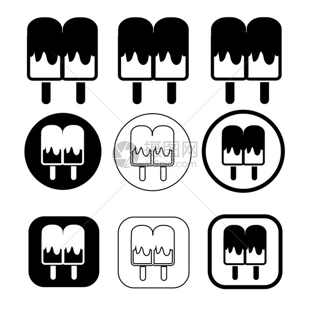 简单的IceCream图标集高清图片下载-正版图片305552009-摄图网