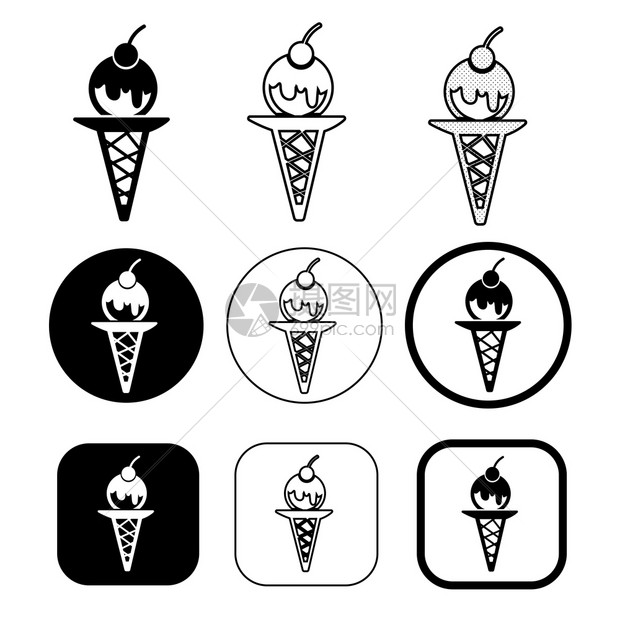 简单的IceCream图标集高清图片下载-正版图片305552021-摄图网