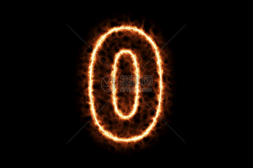 火烧编号为零0在黑色背景上孤立的字母文符3D演示热框架点火和用符号烟雾高清图片下载-正版图片306199900-摄图网