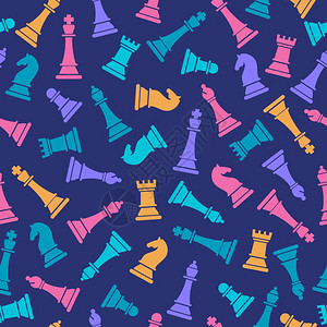 国际象棋插画_国际象棋卡通_国际象棋插图_手绘_板绘_摄图网