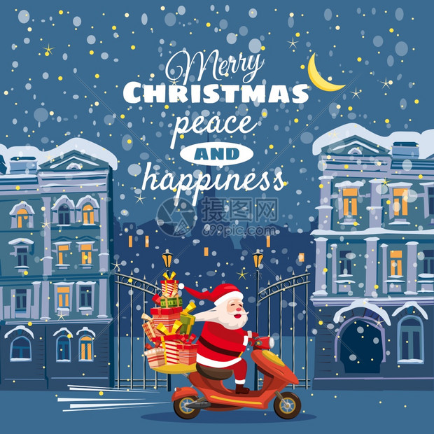 圣诞快乐新年圣诞快乐快乐快乐插画图片下载-正版图片306523209-摄图网