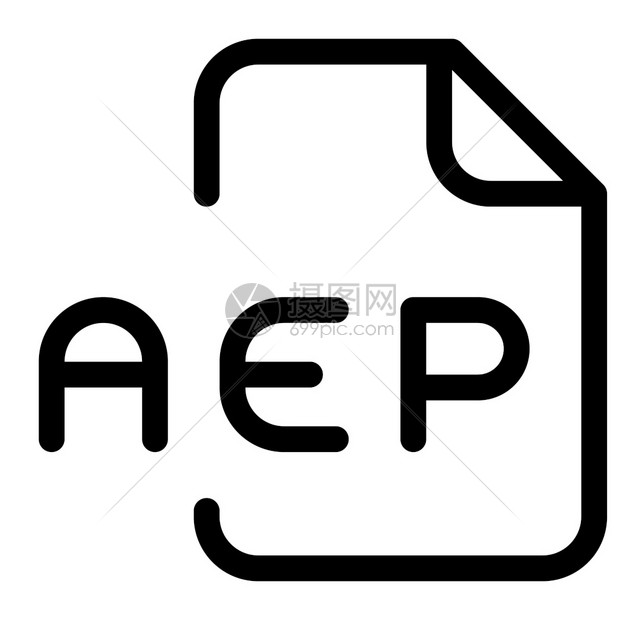 AEP文件是一个视频和音编辑工程由AdobeAfter效果创建插画图片下载-正版图片306788548-摄图网