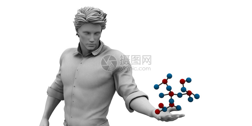 作为演示背景的3D分子结构高清图片下载-正版图片306865851-摄图网