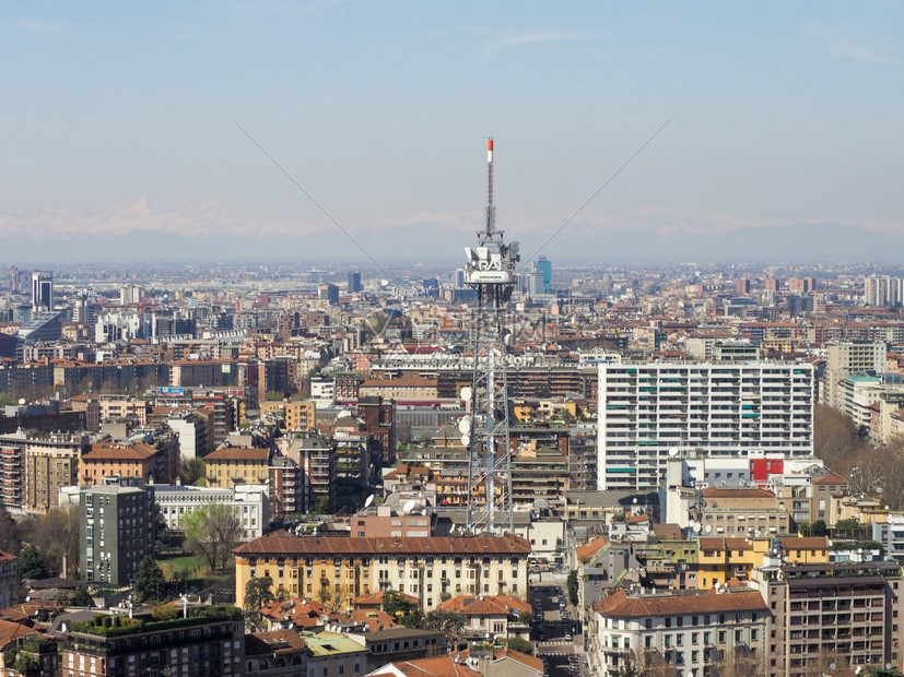 意大利米兰市空中观察高清图片下载-正版图片306898153-摄图网