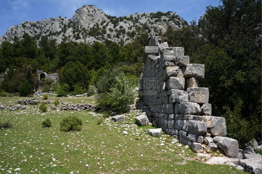 土耳其古老城镇Pednelissus的废墟高清图片下载-正版图片306997495-摄图网
