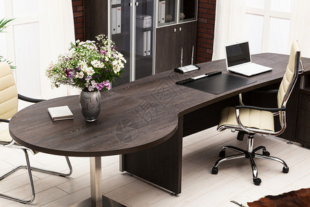 现代办公室的接待台和书架高清图片下载-正版图片306820109-摄图网