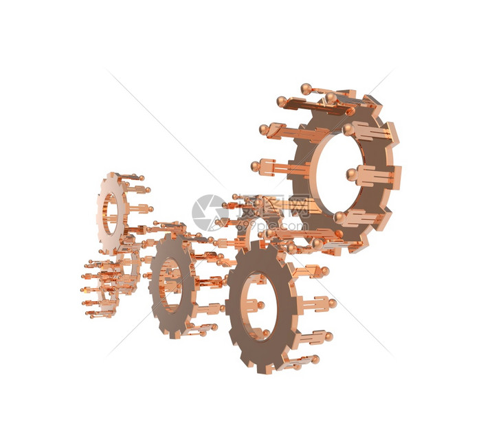 3d数据模型将连接COG作为工业概念高清图片下载-正版图片307262308-摄图网