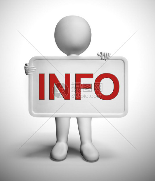 Info概念图标系指信息或数据及情报库3d插图上的专门知识或诀窍Infosign显示信息知识和支持高清图片下载-正版图片307280760-摄图网