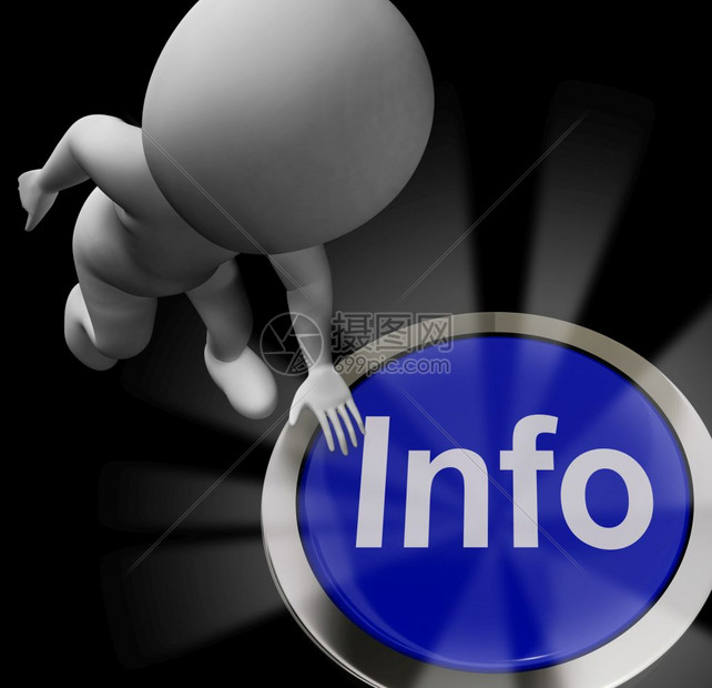 Info概念图标系指信息或数据及情报库3d插图上的专门知识或诀窍InfoButton显示信息Faq或支持高清图片下载-正版图片 ...