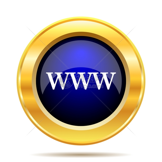 白色背景上的WWWW图标互联网按钮电子商务象征网页设计图片素材-正版创意图片307592322-摄图网