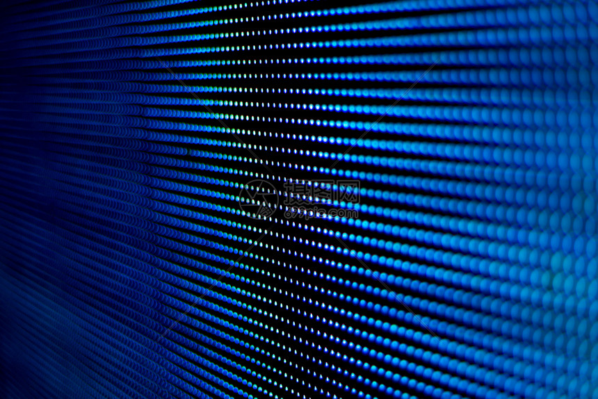 有质感的视频墙背景蓝色屏幕技术LED现代和美丽型的LED网格高清图片下载-正版图片307780503-摄图网