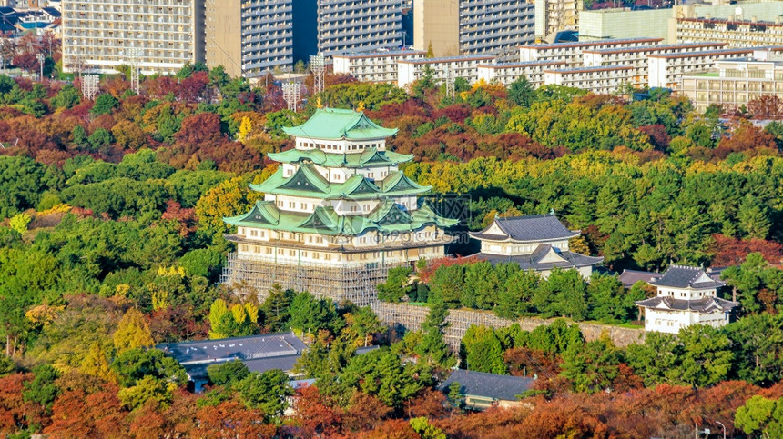 日本名古屋城市建筑高清图片下载-正版图片307816515-摄图网