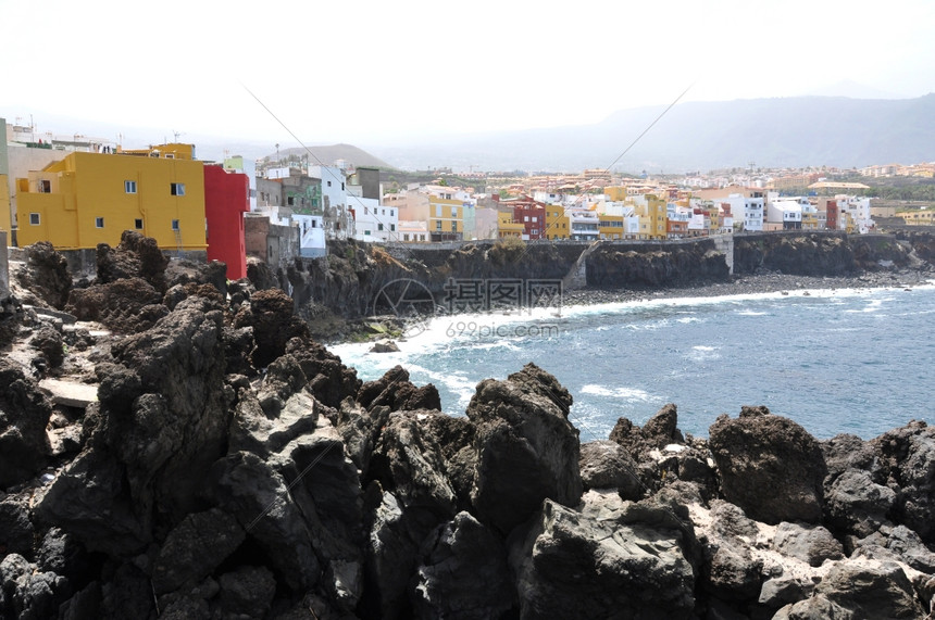 特内里费岛德拉克鲁斯港风景海岸老的地平线丛林高清图片下载-正版图片307873570-摄图网