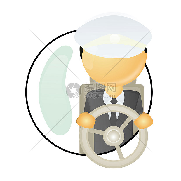 驱动司机方向盘风格标志工作驾驶运输插图帮手职业高清图片下载-正版图片320216512-摄图网