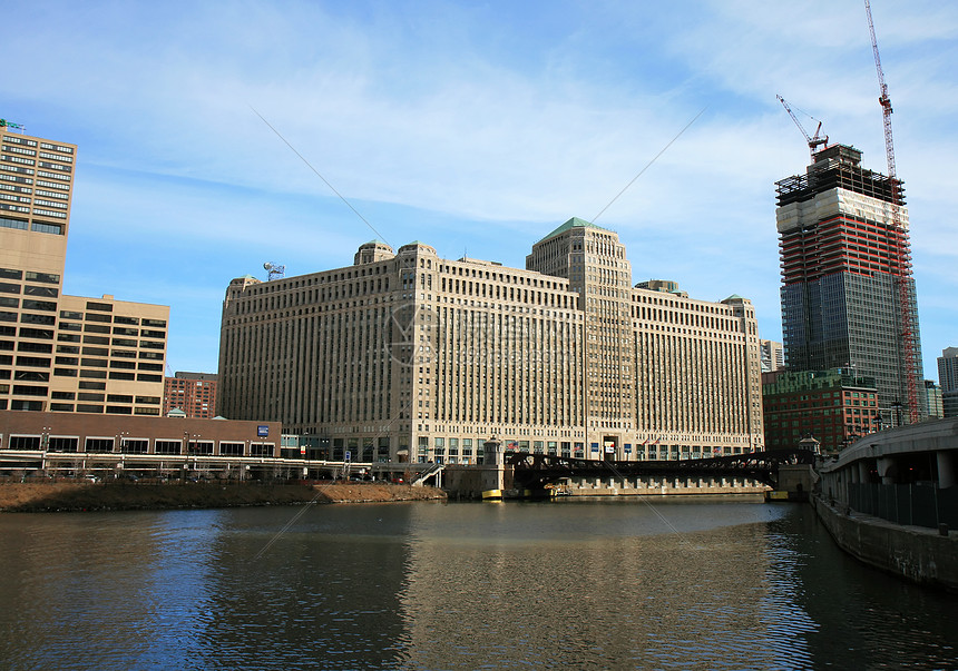 芝加哥高楼大楼的高层建筑反射城市办公室海军建筑学地标景观中心摩天大楼旅游高清图片下载-正版图片320366150-摄图网