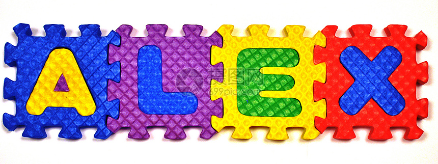 已连接的字母 - 中心在 ALEX高清图片下载-正版图片320569788-摄图网