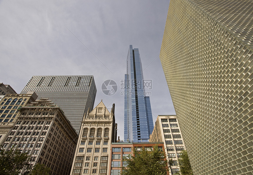 芝加哥市风景天际建筑物摩天大楼天空建筑学办公室城市高清图片下载-正版图片320582988-摄图网