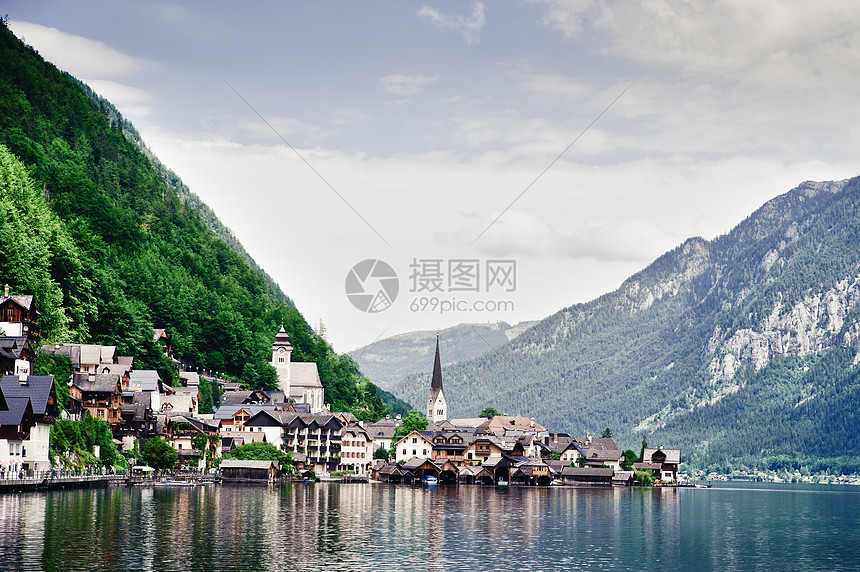 带湖的Hallstat高清图片下载-正版图片320589030-摄图网