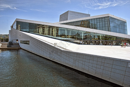 奥斯陆歌剧院天空地标地平线剧院艺术家脚步房子建筑物歌曲建筑高清图片下载-正版图片320251584-摄图网