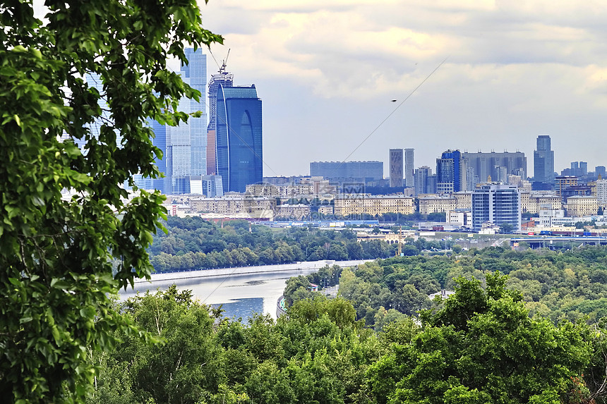 美丽的风景城市建筑天空绿色植物房子摩天大楼树木建筑物高清图片下载-正版图片320675993-摄图网
