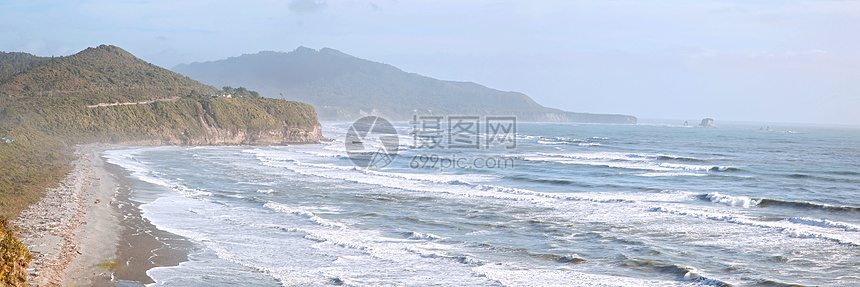 新西兰全景沿岸线新西兰高清图片下载-正版图片320712244-摄图网