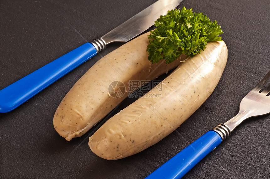 德国布尔特武尔斯特白色食物小吃盘子香菜专业性猪肉熟食餐厅高清图片下载-正版图片320758788-摄图网