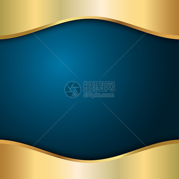 蓝色和金色模板高清图片下载-正版图片320764865-摄图网