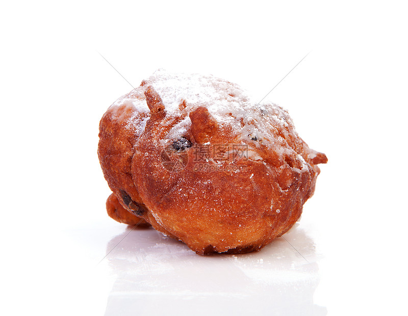 一个荷兰甜甜圈 也称为oliebollen高清图片下载-正版图片320815940-摄图网