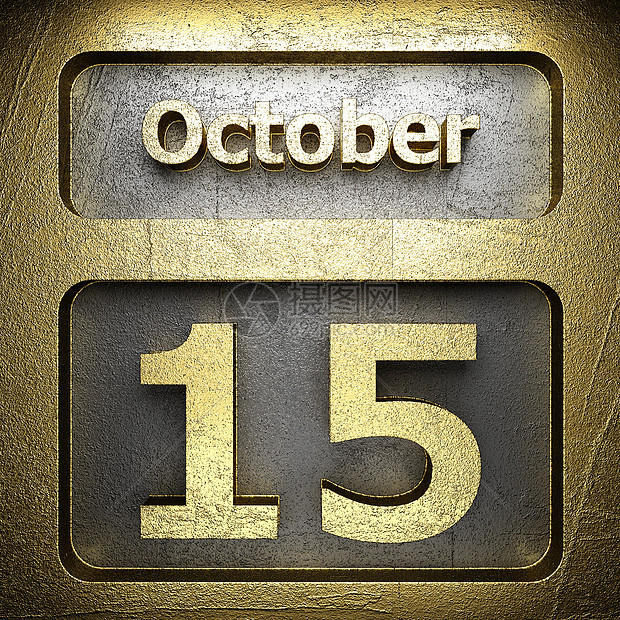 八月十五日 金色的标志高清图片下载-正版图片320918489-摄图网