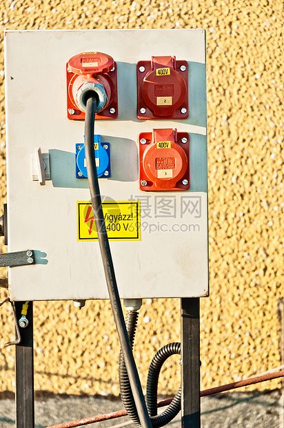 模糊背景下高压连接器( U)高清图片下载-正版图片320971899-摄图网