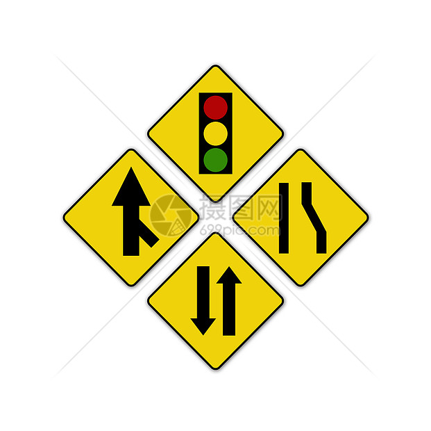 孤立的夏普交通道路标志Sharp路标划痕变体白色警告按钮电脑黑色鱼眼正方形安全高清图片下载-正版图片321110305-摄图网