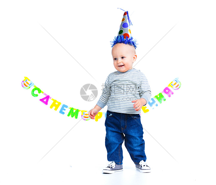 一岁生日婴儿孩子童年幸福生活气球男生快乐衬衫蓝色高清图片下载-正版图片321164626-摄图网