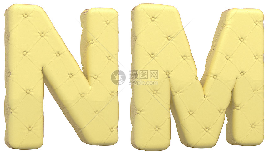 豪华软皮革字体N M字母高清图片下载-正版图片321208353-摄图网