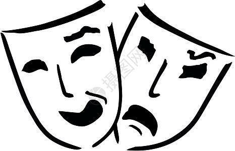 剧院面孔歌剧表演面具戏剧性展示艺术戏剧演员插图高清图片下载-正版图片321124069-摄图网