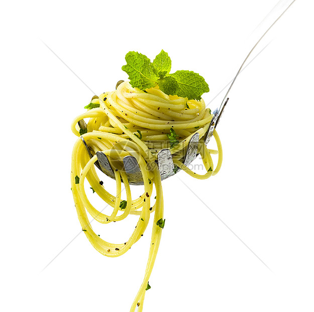 Spaghetti是欧洲白色食物菜单之一高清图片下载-正版图片321495513-摄图网