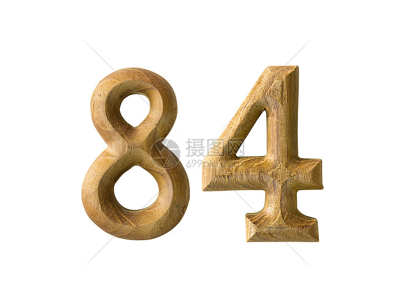 木制数字 84高清图片下载-正版图片321499339-摄图网