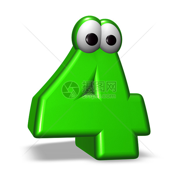 第四卡通周年漫画纪念日生日卡通片插图数学眼睛高清图片下载-正版图片321568561-摄图网