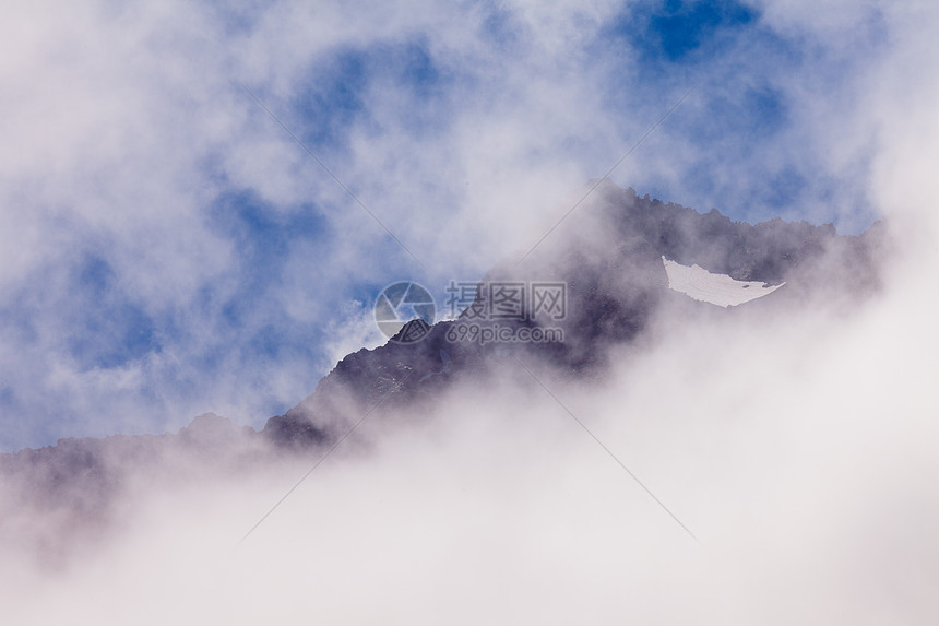 新西兰Aoraki 库克山福吉峰高清图片下载-正版图片321621903-摄图网