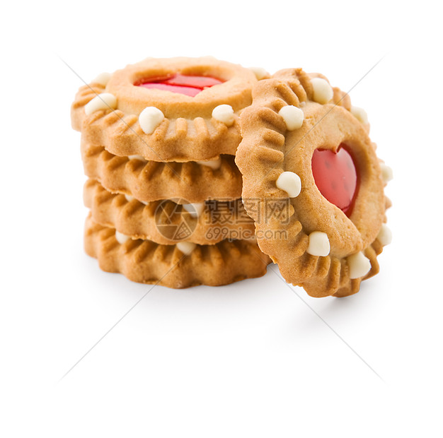 孤立的 cookie 堆叠高清图片下载-正版图片321640190-摄图网