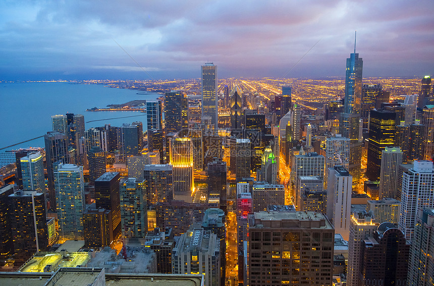 芝加哥城市建筑学天空市中心海岸海岸线建筑物摩天大楼地标天际高清图片下载-正版图片321675088-摄图网