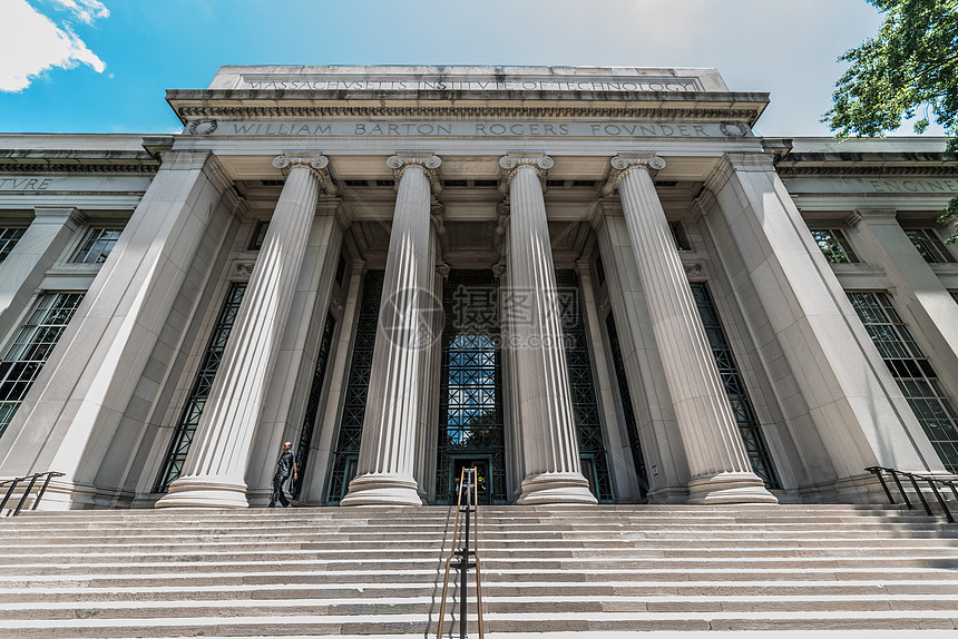 麻省理工学院Maclaurin大楼建筑研究所蓝色建造墙壁知识学生建筑物技术天空高清图片下载-正版图片321900225-摄图网