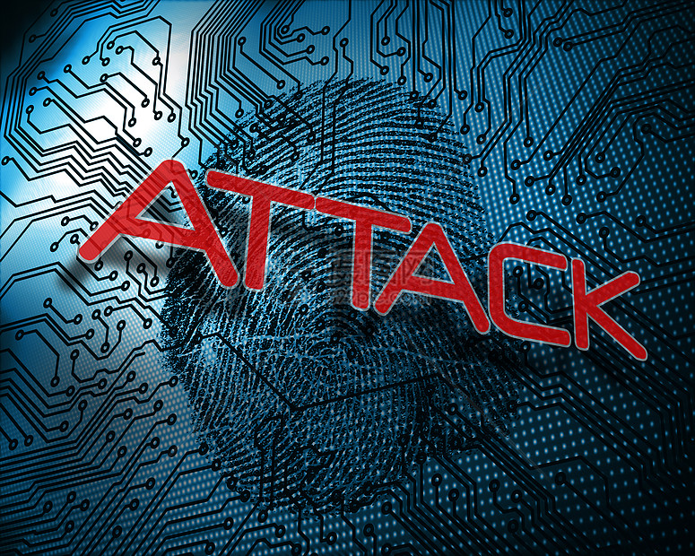 攻击蓝色指印图示的打击高清图片下载-正版图片322072112-摄图网