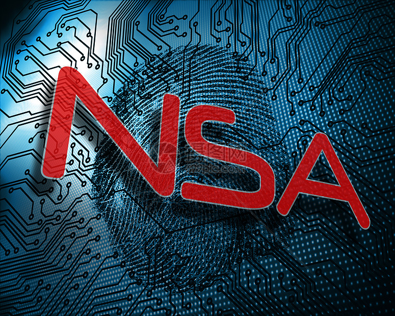 Nsa对蓝色指纹图示的Nsa高清图片下载-正版图片322072191-摄图网