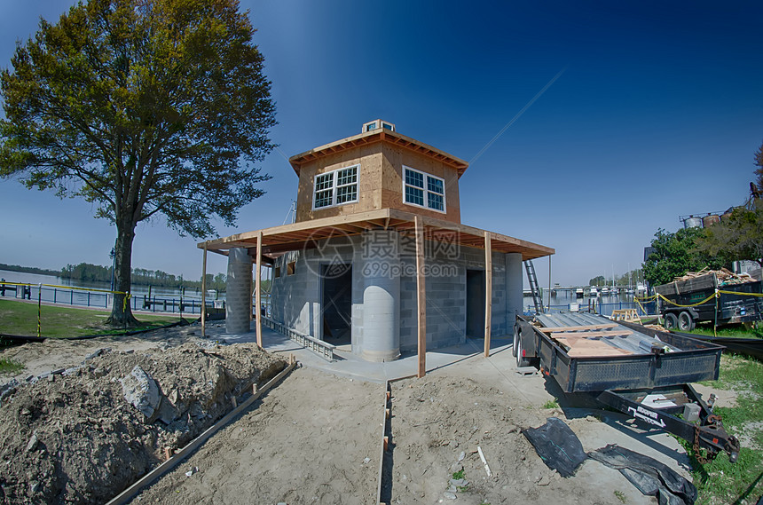 北卡罗利纳州Washton市水边场景日光鱼眼码头晴天数控建筑高清图片下载-正版图片322151656-摄图网