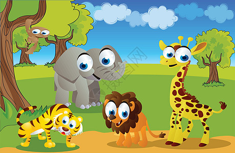 动物卡通插画图片下载-正版图片402206367-摄图网