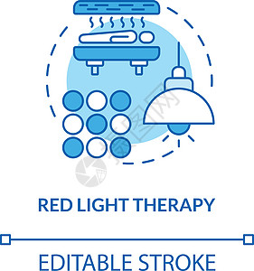 红外线治疗插画_红外线治疗卡通_红外线治疗插图_手绘_板绘_摄图网
