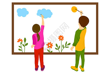 家庭教育插画_家庭教育卡通_家庭教育插图_手绘_板绘_摄图网