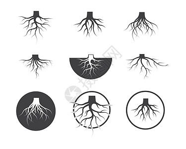 树根插画_树根卡通_树根插图_手绘_板绘_摄图网