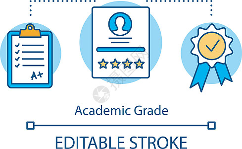 学术图标插画_学术图标卡通_学术图标插图_手绘_板绘_摄图网